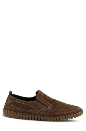 SPRING STEP SHOES Mateo Slip-on Sneaker - Brown Nubuck