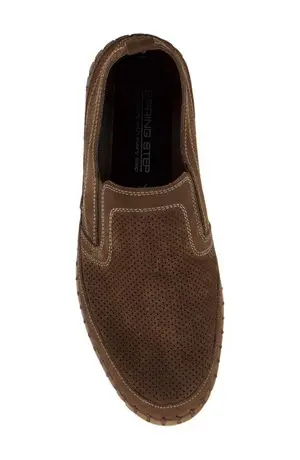 SPRING STEP SHOES Mateo Slip-on Sneaker - Brown Nubuck
