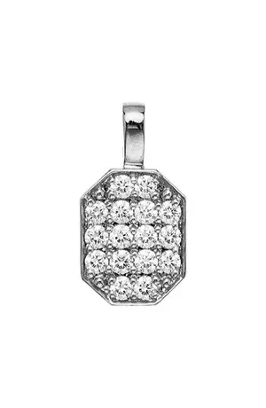 Sethi Couture Sethi Couture Pavé Diamond Tag Pendant 18k Wg