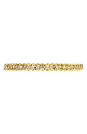 Sethi Couture Sethi Couture Diamond Scallop Band Yellow Gold/ Diamond
