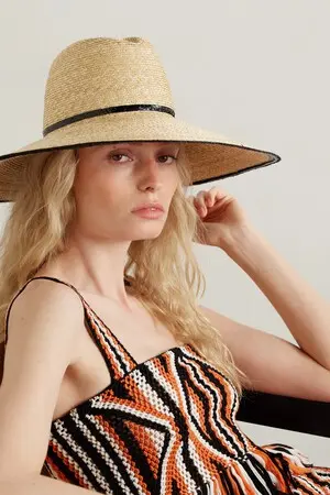 Gigi Burris Millinery Net Sustain Mabel Braid-Trimmed Straw  display picture 1