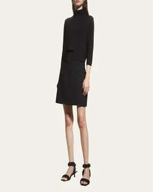 Lafayette 148 New York Cropped Open-front Cardigan - Black