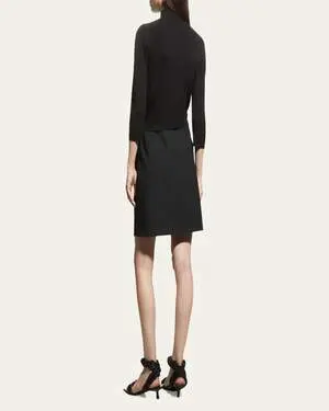 Lafayette 148 New York Cropped Open-front Cardigan - Black