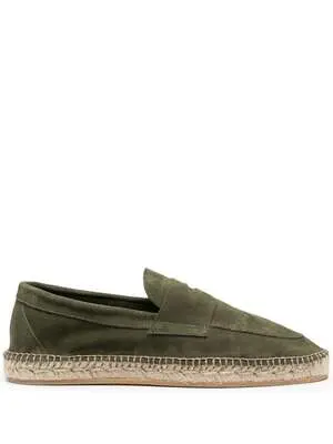 SCAROSSO Diego Suede Espadrilles - Green