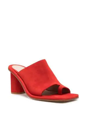 SCAROSSO Gwen 85mm Suede Mules