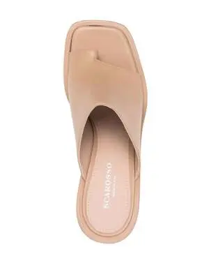 SCAROSSO Gwen Leather Mules