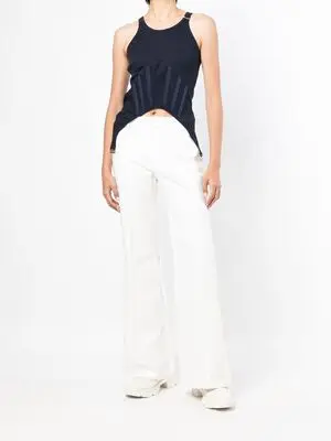 DION LEE Corset Tank Top - Blue