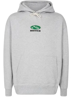 PUMA X Butter Goods Logo-print Hoodie - Grey
