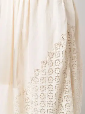 Ulla Johnson Cadena Lace-insert Midi Skirt
