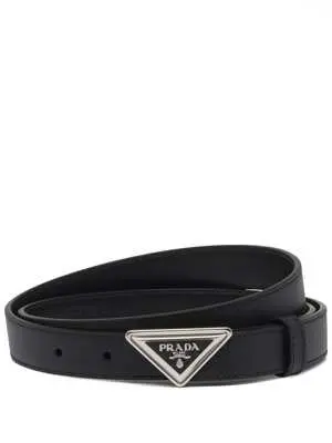 Prada Saffiano Leather Belt - Black