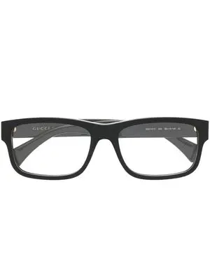 Gucci Logo-print Arm Glasses - Black