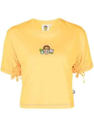 A BATHING APE Baby Milo® Store Logo-print T-shirt - Yellow