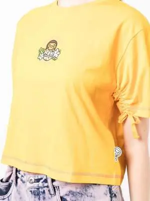 A BATHING APE Baby Milo® Store Logo-print T-shirt - Yellow