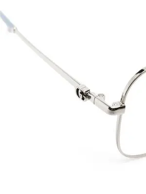 Gucci Metallic Oversized-frame Glasses - Silver