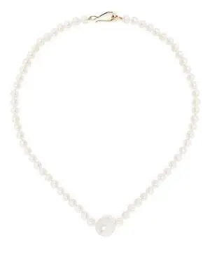 Mizuki 14kt Yellow Gold Sea Of Beauty Freshwater Pearl Necklace - White