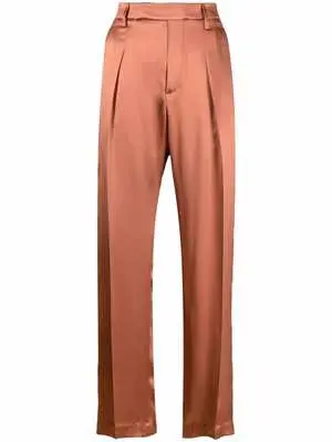 Brunello Cucinelli High-waisted Straight Trousers