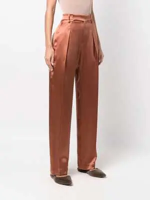 Brunello Cucinelli High-waisted Straight Trousers