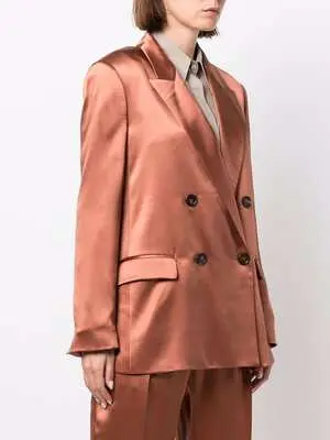 Brunello Cucinelli Double-breasted Silk Blazer