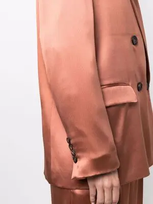 Brunello Cucinelli Double-breasted Silk Blazer