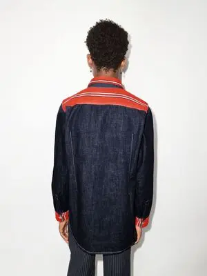 WALES BONNER Cotonou Patch Pocket Denim Shirt