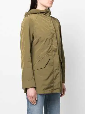 Woolrich Hooded Zipped Military Jacket