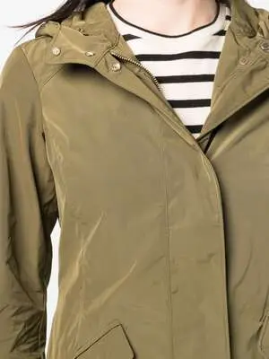 Woolrich Hooded Zipped Military Jacket