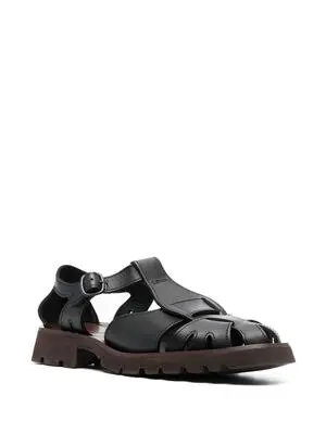 Hereu Pesca Cut-out Detail Leather Sandals