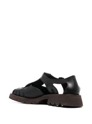 Hereu Pesca Cut-out Detail Leather Sandals