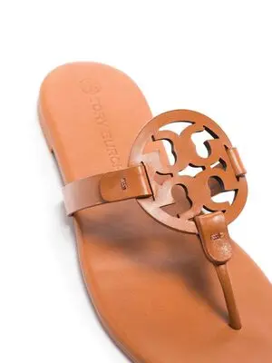 Tory Burch Miller Soft Logo Sandals - Brown