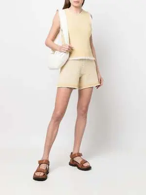 BARRIE Fringe-trim Top - Yellow