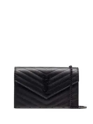 Saint Laurent Monogram Chain Wallet Crossbody Bag