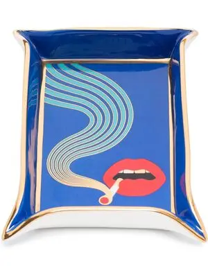 Jonathan Adler Graphic-print Valet Tray - Blue