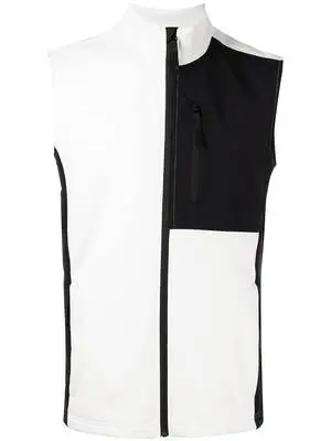 Aztech Mountain Colour-block Zipped Vest - Black
