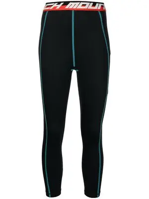 Aztech Mountain Next To Skin Logo-waistband Leggings - Black