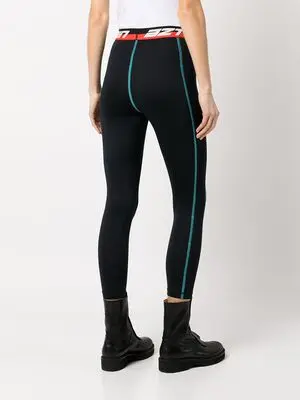 Aztech Mountain Next To Skin Logo-waistband Leggings - Black