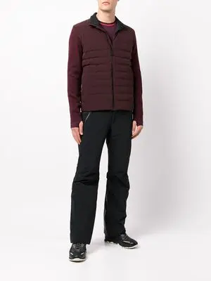 Aztech Mountain Crewneck Long Sleeve Sweatshirt With Contrast Stitching - Purple