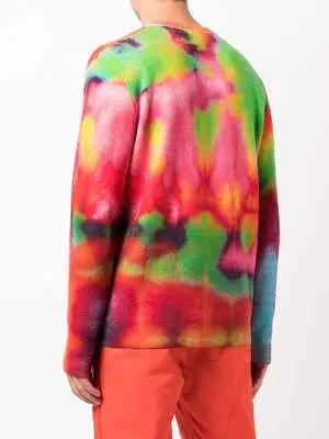 Aztech Mountain Tie-dye Pattern Sweater