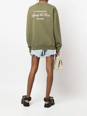 SPORTY & RICH Logo-print Sweatshirt