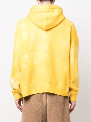 Palm Angels Leaf Tie-dye Logo-print Hoodie