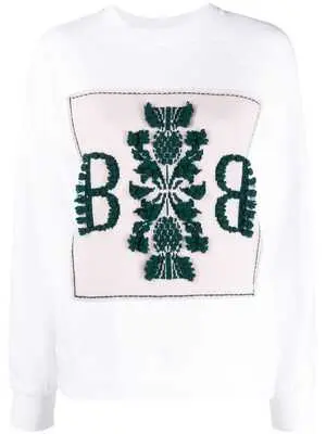 BARRIE Logo-patch Sweatshirt - White