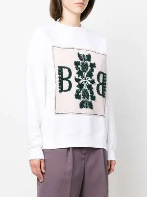 BARRIE Logo-patch Sweatshirt - White