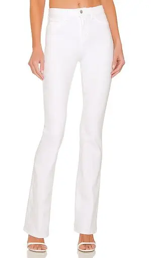 L'Agence Selma High-rise Baby Boot Jeans - Blanc