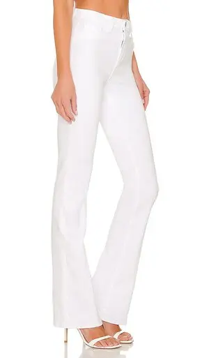 L'Agence Selma High-rise Baby Boot Jeans - Blanc