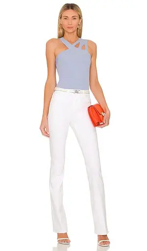L'Agence Selma High-rise Baby Boot Jeans - Blanc