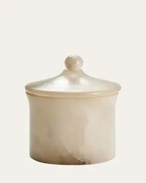LABRAZEL Alisa Alabaster Bath Canister, Cream Cream