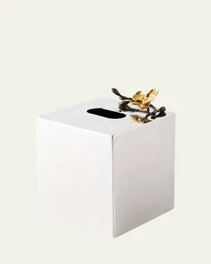 Michael Aram Gold Orchid Tissue Box Cover - One-color
