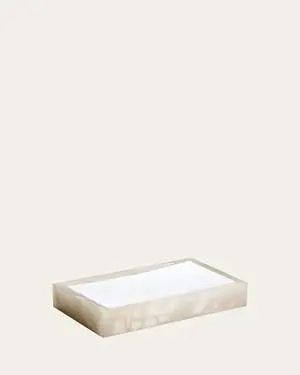 LABRAZEL Alisa Alabaster Towel Tray - Cream