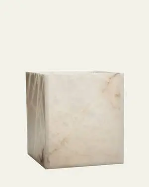 LABRAZEL Alisa Alabaster Wastebasket - Cream