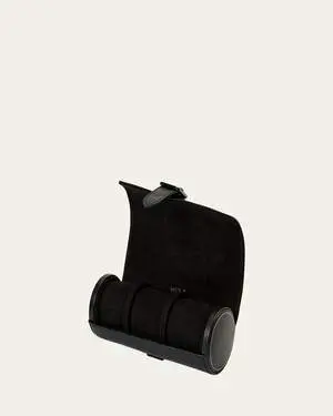 Wolf British Racing Triple Watch Roll - Black