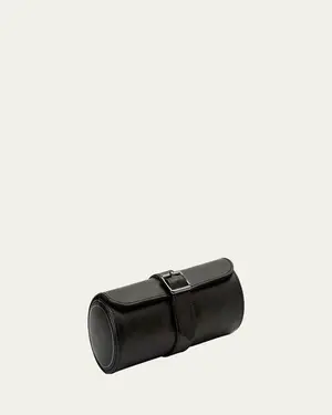 Wolf British Racing Triple Watch Roll - Black